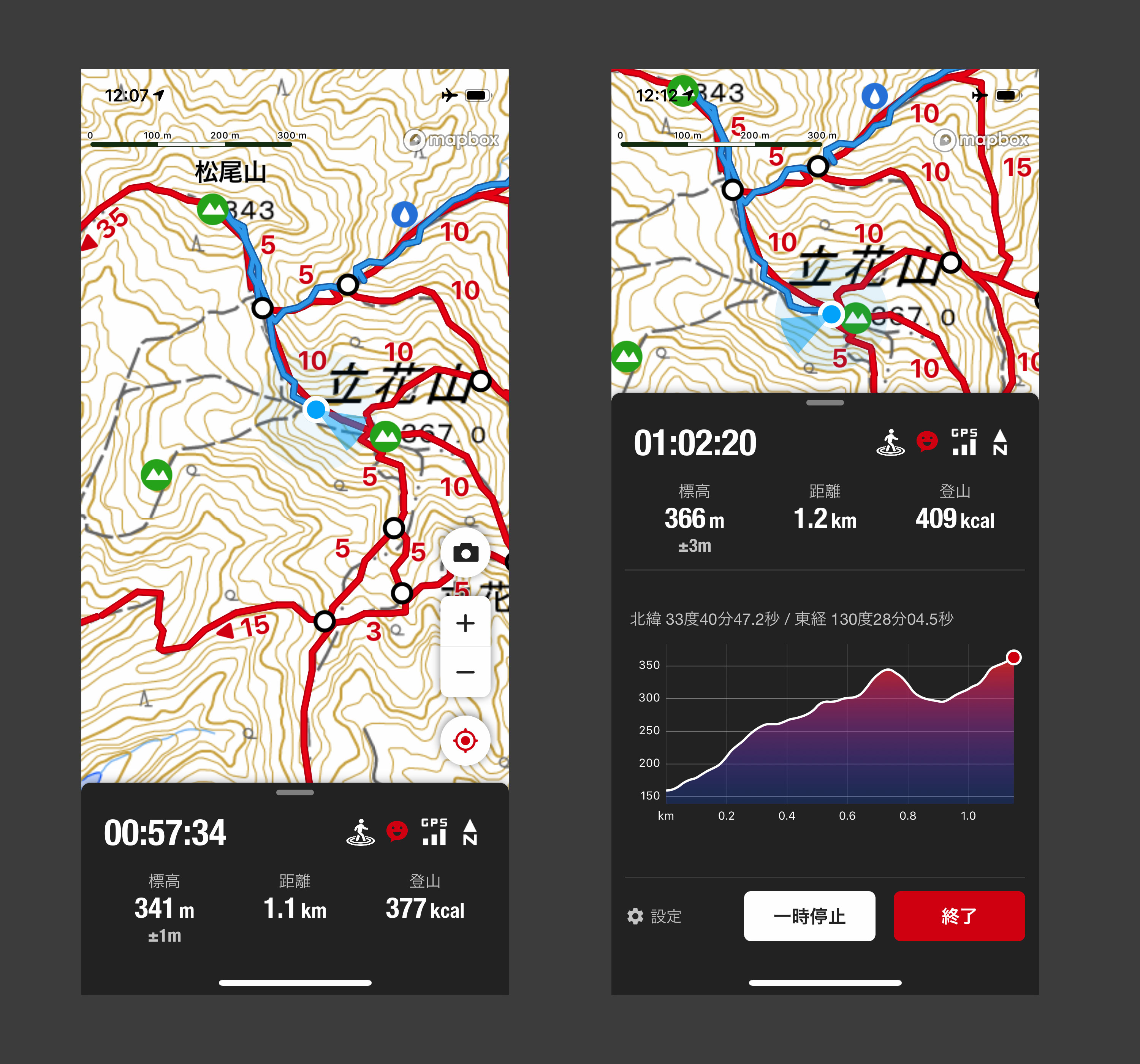 活動中の画面を使いやすく、見やすくリニューアルしました | YAMAP INFO blog